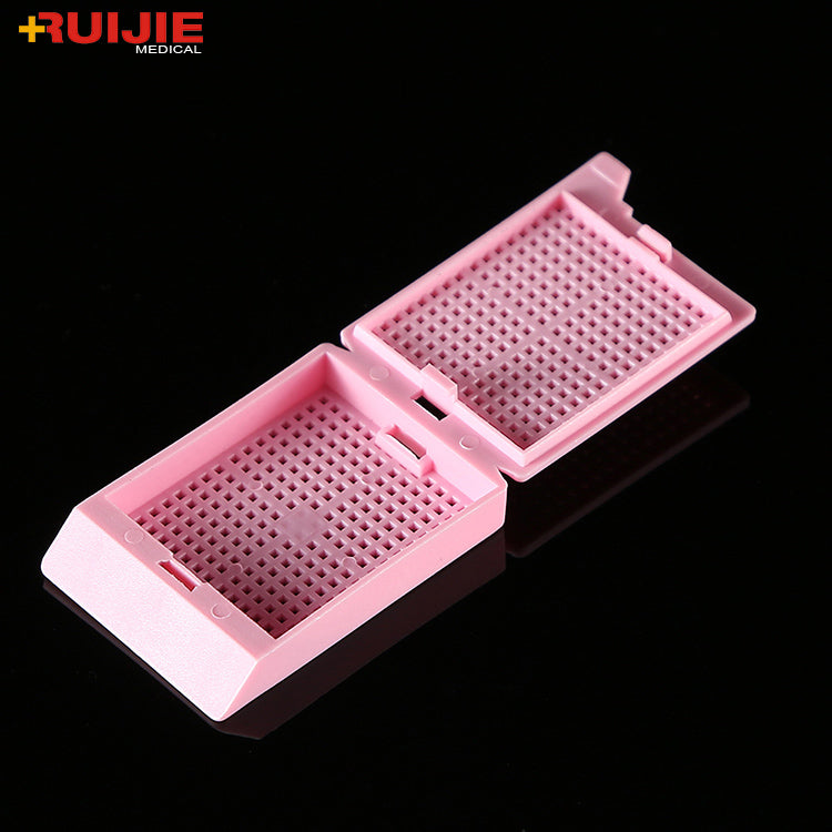 Pathology Disposable Plastic Round Square Stripe Hole Embedding Casset ...