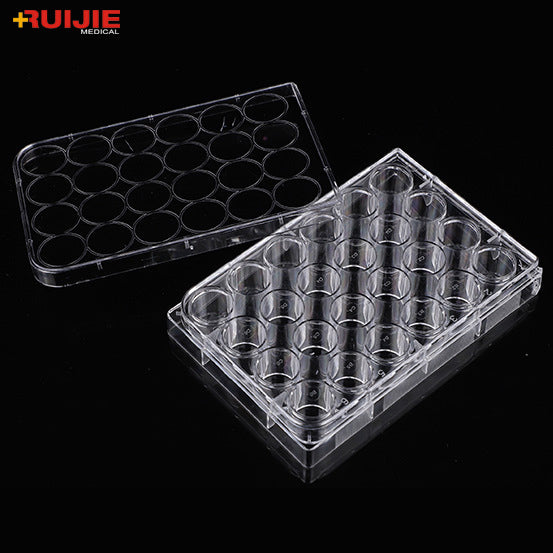 Sterile 24 Holes Plastic Tissue Culture Plates with Cover – RuiJie Medical