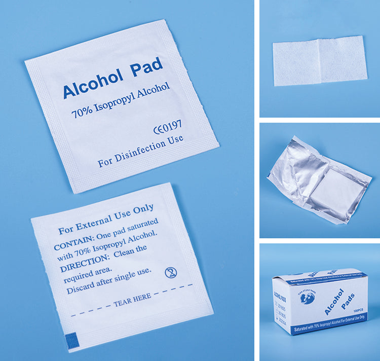 Single Pack Customized Design 75% Isopropyl Hospital Alcohol Wipes 100 ...