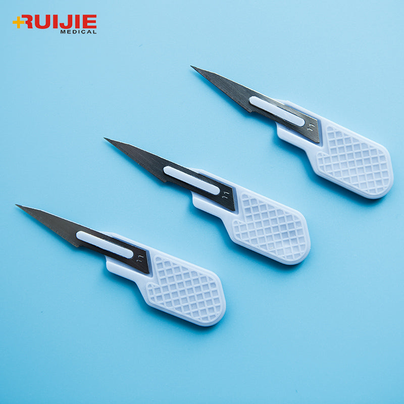 Disposable Scalpel Blades No. 10 With Plastic Handle Suitable – RuiJie ...