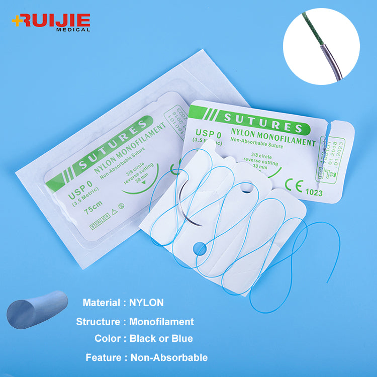 Medical Disposable Nylon monofilament (POLYAMIDE) Sterile Suture With ...