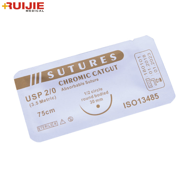 Medical Disposable Chromic catgut Sterile Suture With Thread – RuiJie ...