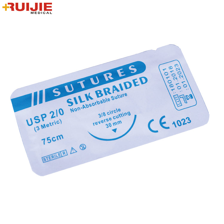 Medical Disposable Silk (BRAIDED) Sterile Suture With Thread – RuiJie ...